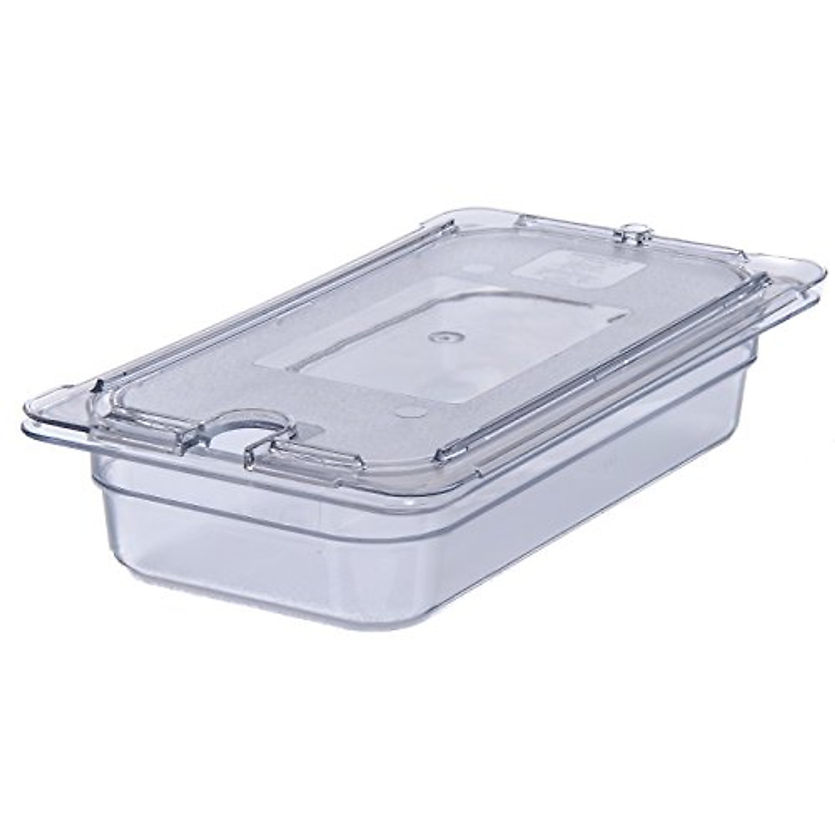 Carlisle FoodService Products Plastic Food Pan 1/3 Size 2.5 Inches Deep Clear