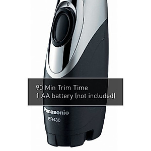 Panasonic Men's Wet/Dry Nose & Ear Hair Trimmer with Vacuum Cleaning System, Black