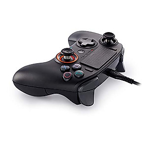 NACON PlayStation 4 Controller - Wired, USB-C, 4 Configurable Shortcut Buttons, Dual Concave Customizable Sticks, LED Player Status Indicator