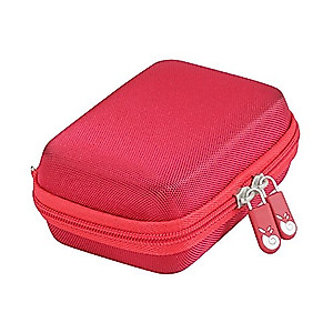 Hermitshell Hard EVA Travel Case Fits Anker PowerCore 10000 One of The Smallest and Lightest 10000mAh External Batteries Ultra-Compact Power Bank (AK-A1263011) (Red)