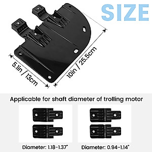 Boat Rudder Clamp Fits 24-55 Thrust Trolling Motors Accessories for Fishing Kayak, Canoe, Pontoon