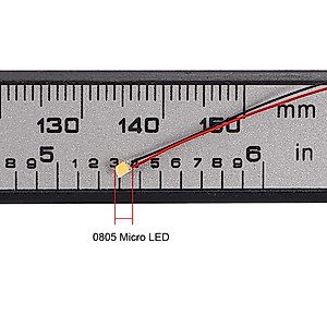 uxcell 10pcs Prewired 0805 Warm White Surface Mounted Devices LED Light Emitting Diode - DC 6-18V Micro Wired Soldered Mini LED Lights with Resistor