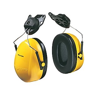 3M Peltor Optime 98 Cap-Mount Earmuffs, Hearing Conservation H9P3E