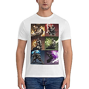 Baki Anime The Grappler Shirt Men's Personalised Crew Neck Short Sleeve T Shirt Fashion Graphic Tees White Medium