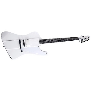 ESP 6 String LTD Phoenix Arctic Metal Electric Guitar, Snow White Satin, Right, (LPHOENIXARMSWS)