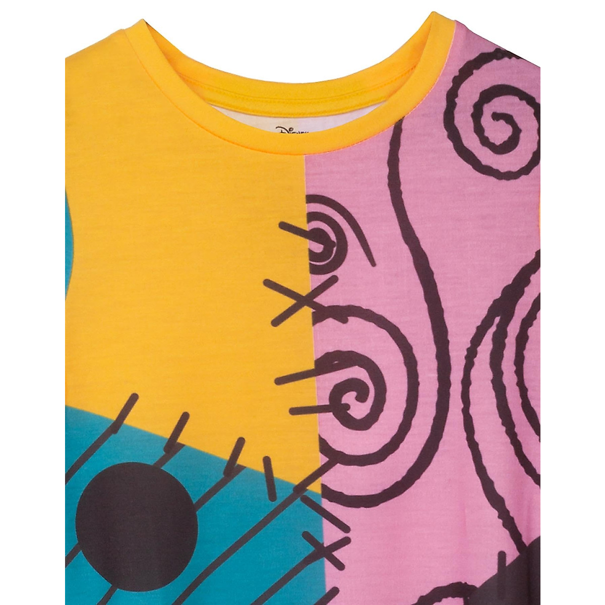 Disney Nightmare Before Christmas Sally Women's Short Sleeve Costume Dress Small