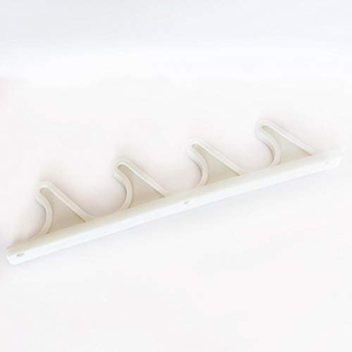 4 pcs 4 Position Nylon Adjustment Brackets for Patio Outdoor Lawn Yard Furniture or Chaise Lounges, Replacement, Back Support, Back-Height Multi Position Adjuster 9 1/2" L x 1/2" W (White)