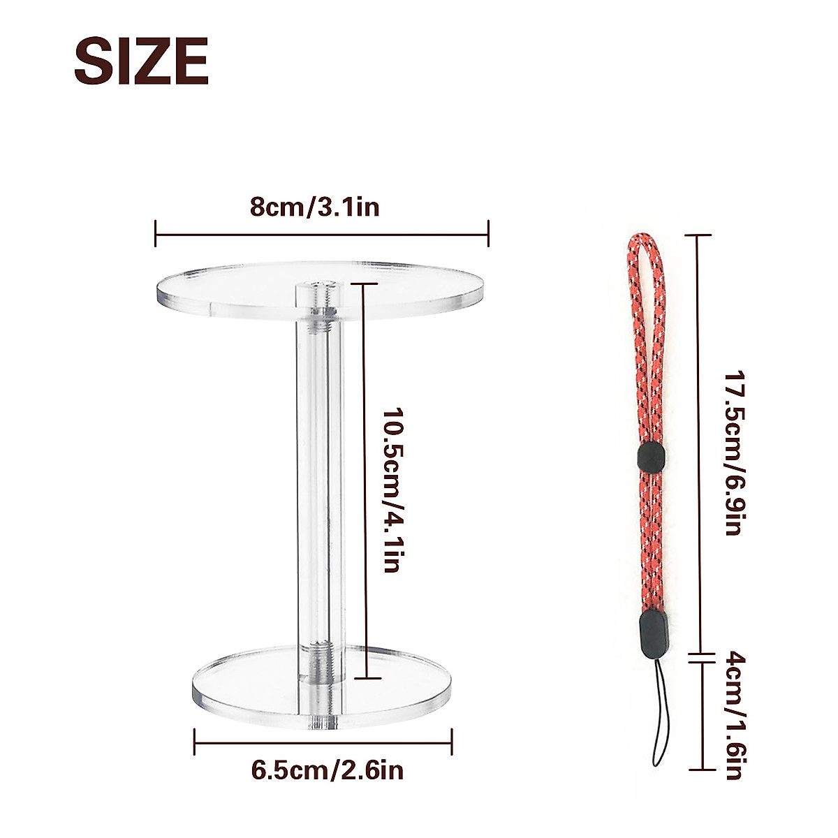 HingoFuni Portable Wrist Yarn Holder with Wrist Strap, Detachable Acrylic Yarn Holder Storage Organizer Prevents Tangling and Misalignment, Supplies for Knitting, Ideal Gift for The Craft Lovers