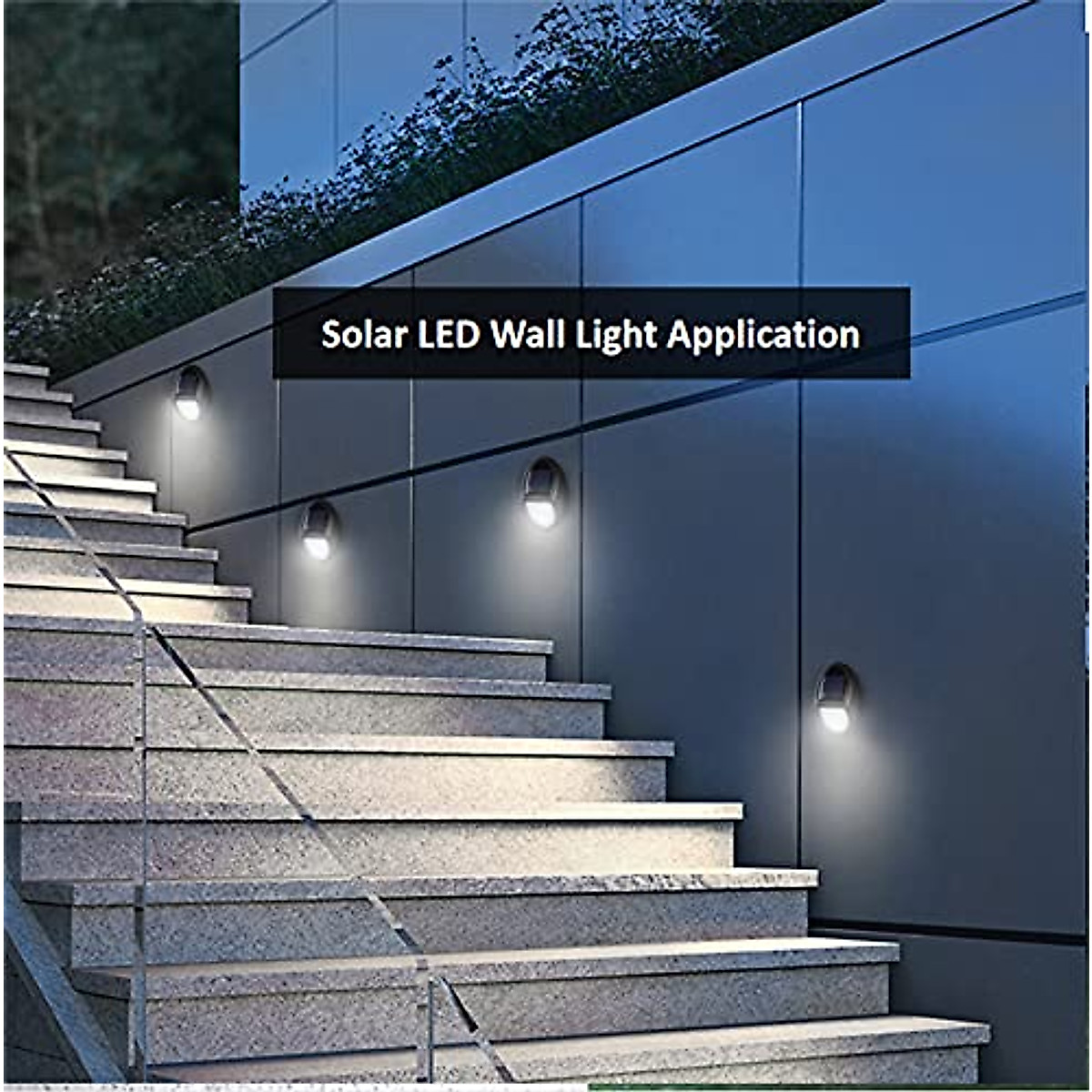 LED Human Body Induction Solar Personality Withsolar Motion Sen SOR Lights for Garden, Fence Ip65 Landscape Home Yard Decor Lighting Lawn Garden