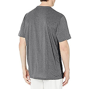 Ultra Game NBA Los Angeles Lakers Mens Active Tee Shirt, Charcoal Heather, Large