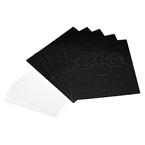 YOKIVE Place Cards for Table Setting, 50Pcs Name Cards Wedding Place Cards Table Place Cards Hollow Lace Blank Card for Wedding Reception Dinner Party, Black