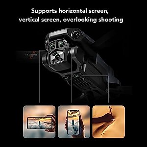 Drone with Camera, 4K RC Quadcopter Drone Foldable Drone with 4K Camera 50X Zoom Triple Camera System, Small Mini Drone, 4 Way Obstacle Avoidance