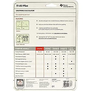 Texas Instruments TI-83 Plus Graphing Calculator (Renewed)