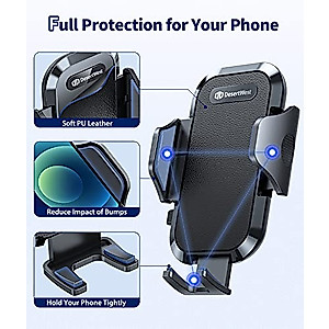 DesertWest [Original Mechanical Arm] Phone Mount for Car Dashboard & Windshield Universal Car Phone Holder with Strong Suction Cup Base Fit for iPhone 14 Pro Max 13 12X XS, Galaxy S23 S22 All Phones