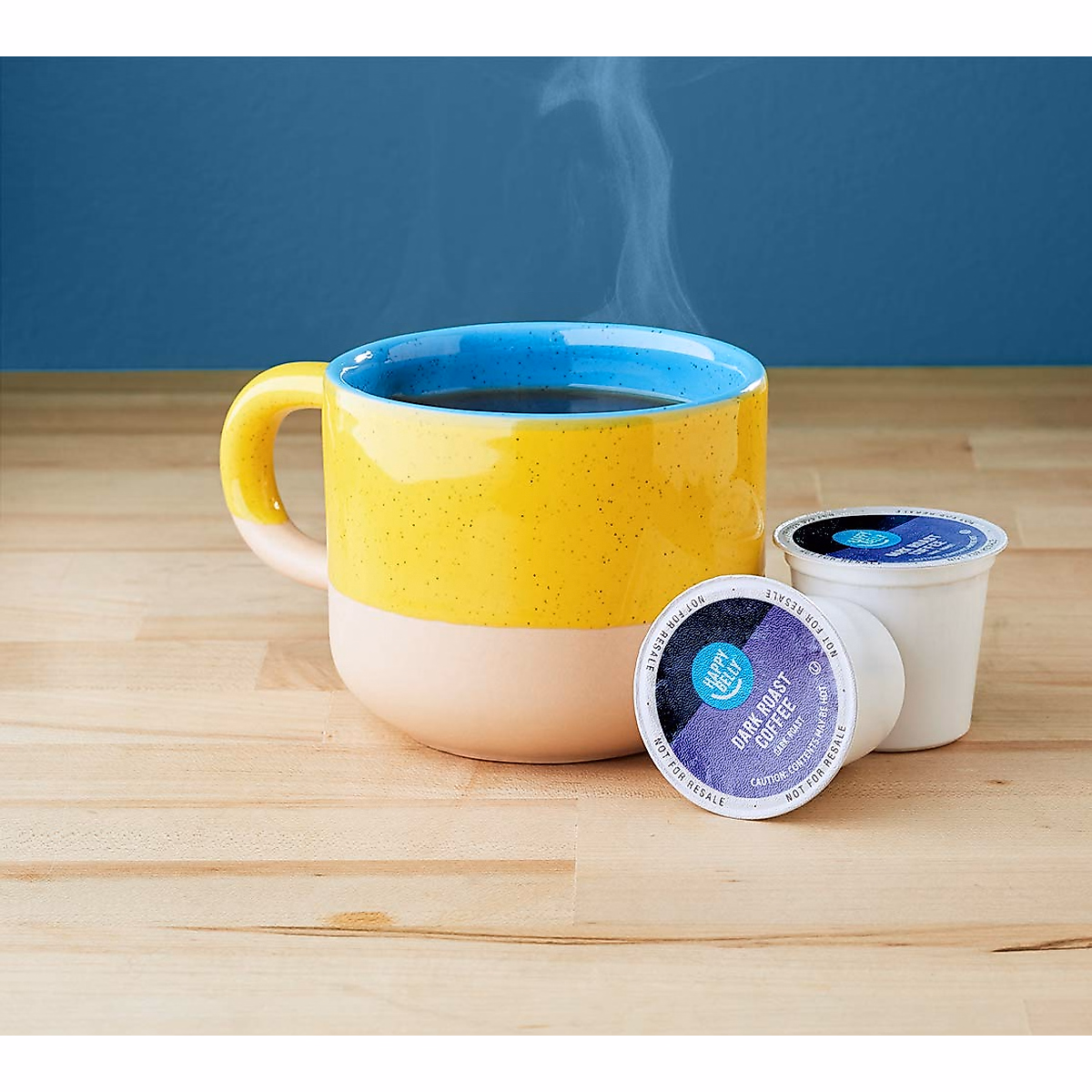 Amazon Brand - Happy Belly Dark Roast Coffee Pods, Compatible with Keurig 2.0 K-Cup Brewers, 24 Count