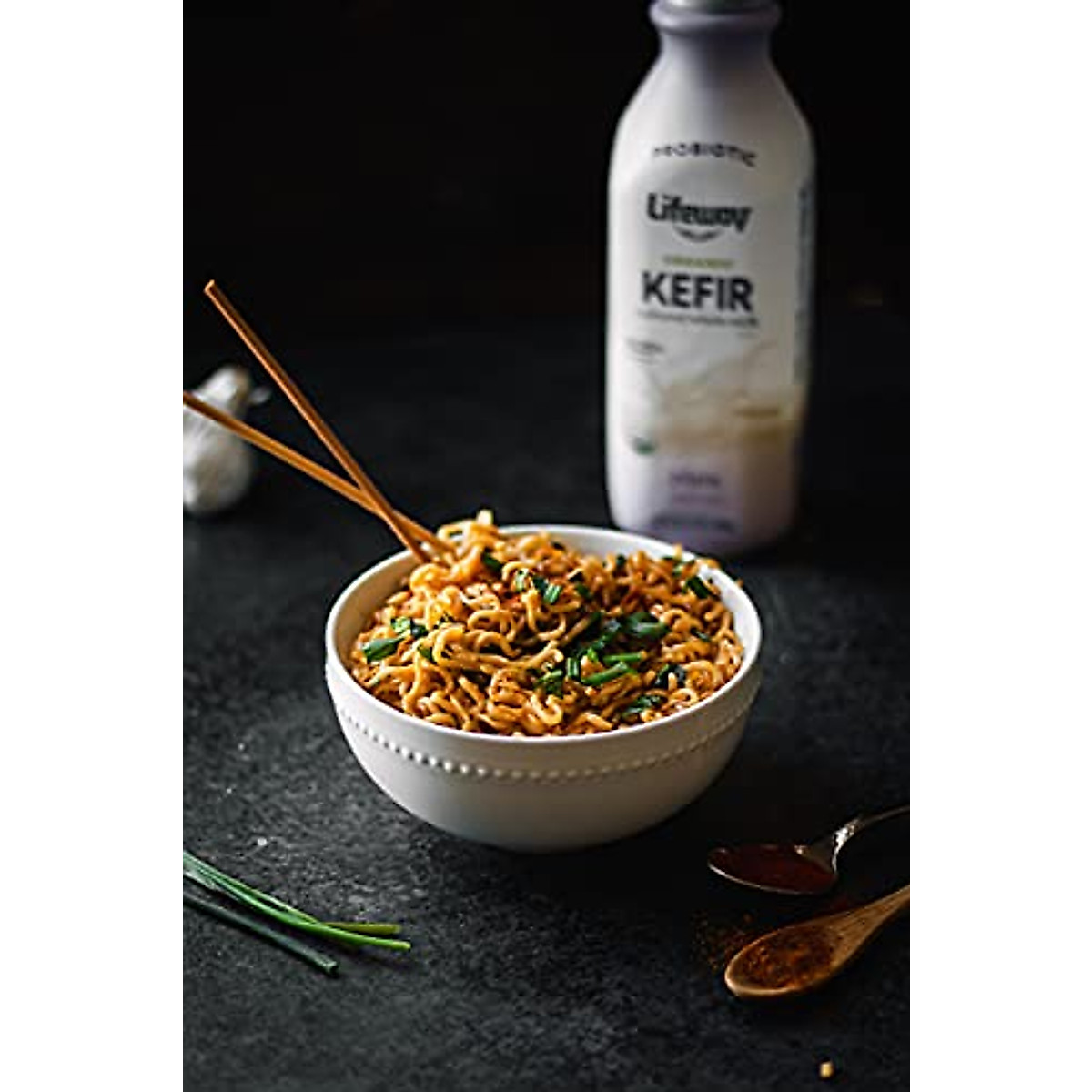 Lifeway Organic Whole Milk Kefir - 10g Protein, 12 Live Active Probiotic Cultures, Up to 99% Lactose Free, Gluten Free - Plain, 32 oz