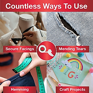 SINGER 00240 Heavy Duty Iron-On Fusing Web, Fabric Adhesive