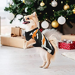 Dog Sweater Vest Turtleneck Dogs Knitted Sweatshirt, Warm Dog Knitwear Clothes Soft Winter Apparel for Girl Boy Dogs, Cozy Doggie Cold Weather Knit Shirt Vest Holiday Costumes (Small)