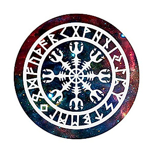 Helm Awe Galaxy Space Vegvisir Valknut Runes Celtic Knot PopSockets Swappable PopGrip