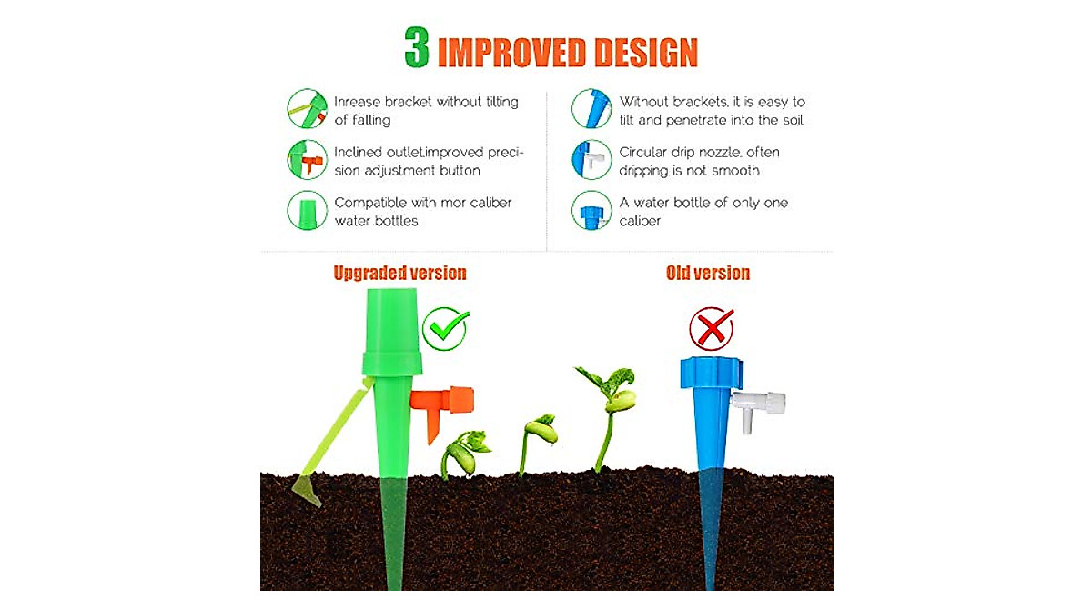 Hengwei Plant Waterer Spikes - Automatic Self-Watering System for ...