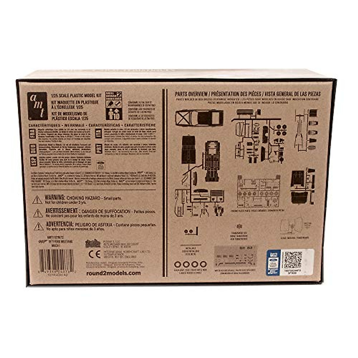 AMT James Bond 1971 Ford Mustang Mach I 1:25 Scale Model Kit (AMT1187M)