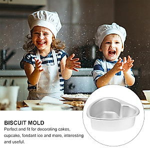 CALLARON 5pcs Aluminum Foil Cake Pan Aluminum Foil Pans Heart Shape Cake Pan for Storing, Baking, Meal Prep & Reheating | Freezer & Oven Safe, Recyclable