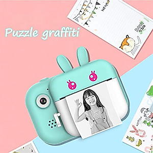 Camera Printing Paper, 10 Rolls Photo Printer Paper for Kids Printer Camera, Children's Camera Instant Print Rolls, Refill Print Paper for Kids Camera