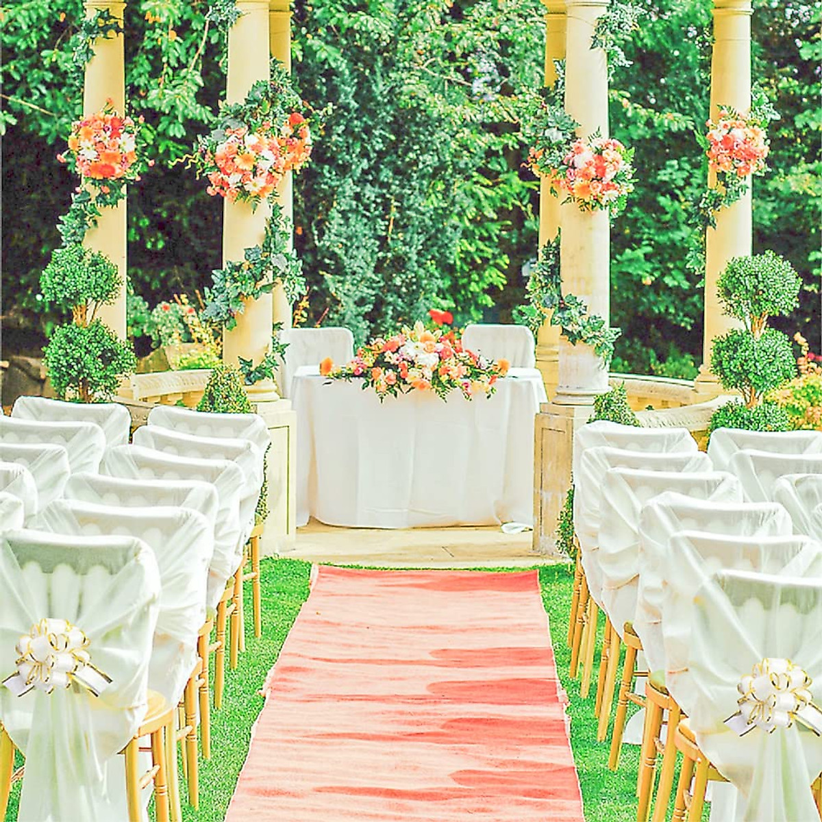 WEWILUCK Gift Bow for Gifts Wrapping, 10 PCS White Pull Bows with Golden Line for Christmas Tree, Xmas Presents, Wedding Decor, Basket Decoration, Birthdays, Holidays Present Wrap Supplies