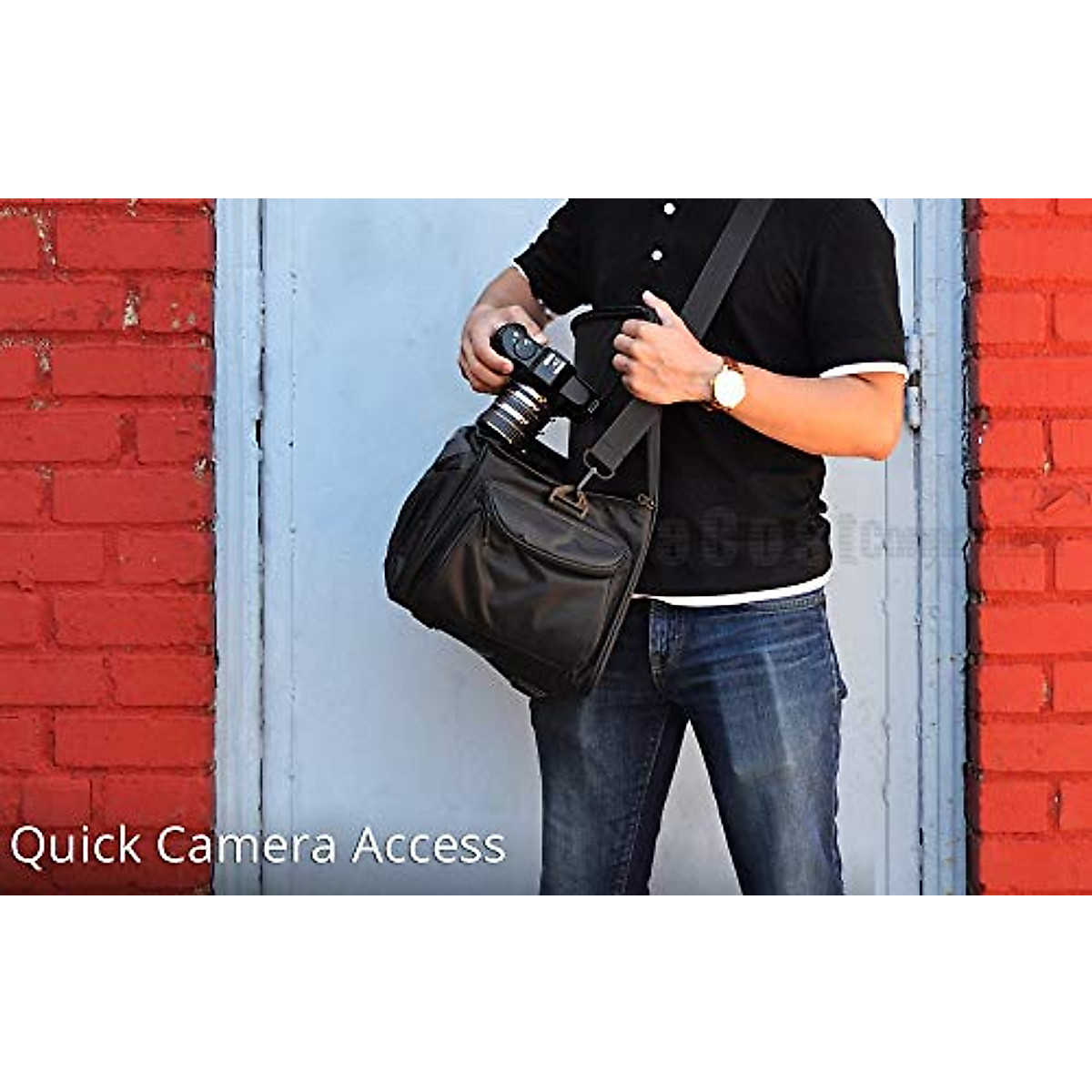 eCostConnection Extra Large Soft Padded Water Resistant Camcorder Equipment Gadget Bag/Case for Canon XA10, XA20, XA25, XH-G1s, XL2 and More Cameras Camcorders and DSLR