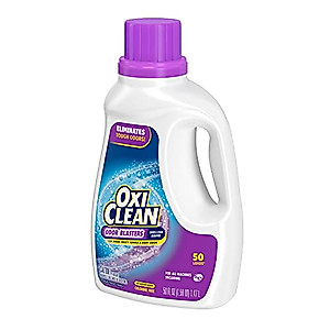 OxiClean Odor Blasters Odor and Stain Remover Laundry Booster Liquid, 50 fl oz