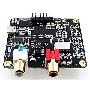 Allo, BOSS I2S DAC V 1.2 Dedicated 384 kHz32bit DAC PCM5122 for Best Sound Quality. Compatible with RPI 2, RPI 3 and Rpi4