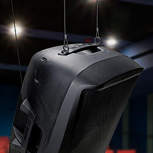 Gemini Sound AS-2115BT Active 15 Inch Woofer 2000 Watt DJ Monitor Powered Amplified PA Speakers System with Bluetooth, Wireless Stereo Pairing, Onboard 2 Channel Mixer Handles and Portable Fly Points