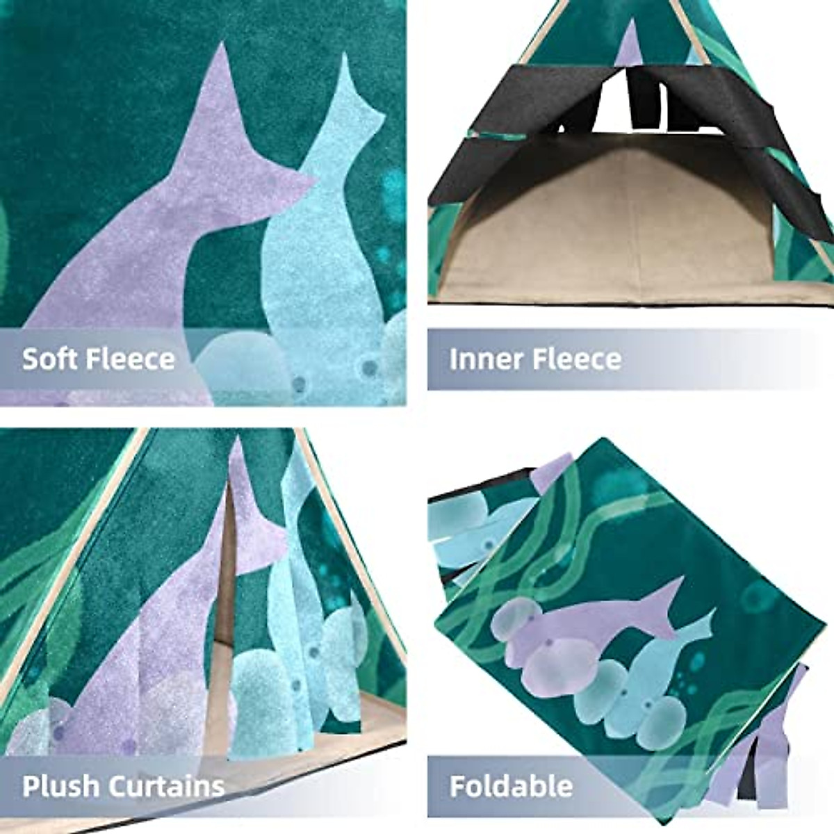 Y-DSIWX Guinea Pig Hideout House Bed, Cute Grass Fish Rabbit Cave, Squirrel Chinchilla Hamster Hedgehog Nest Cage