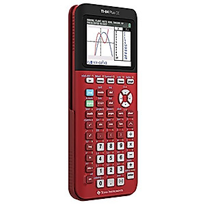 Texas Instruments TI-84 Plus CE Radical Red Graphing Calculator (Renewed)