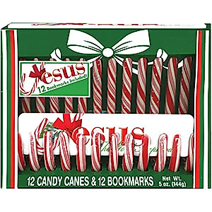 Scripture Candy, Jesus Sweetest Name I Know 12 Candy Canes & 12 Bookmarks Box Set