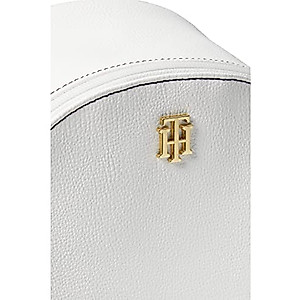 Tommy Hilfiger Adrienne II Small Dome Backpack Pebble PVC White Greige One Size