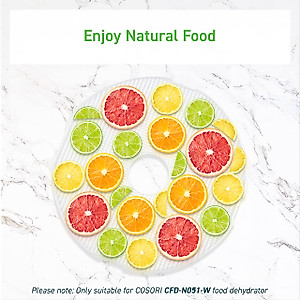 COSORI Food Dehydrator Accessories, for 5 Tray CFD-N051-W Only, BPA-Free, CFD-MS051-WUS, Plastic Mesh Screens, 2 Pack