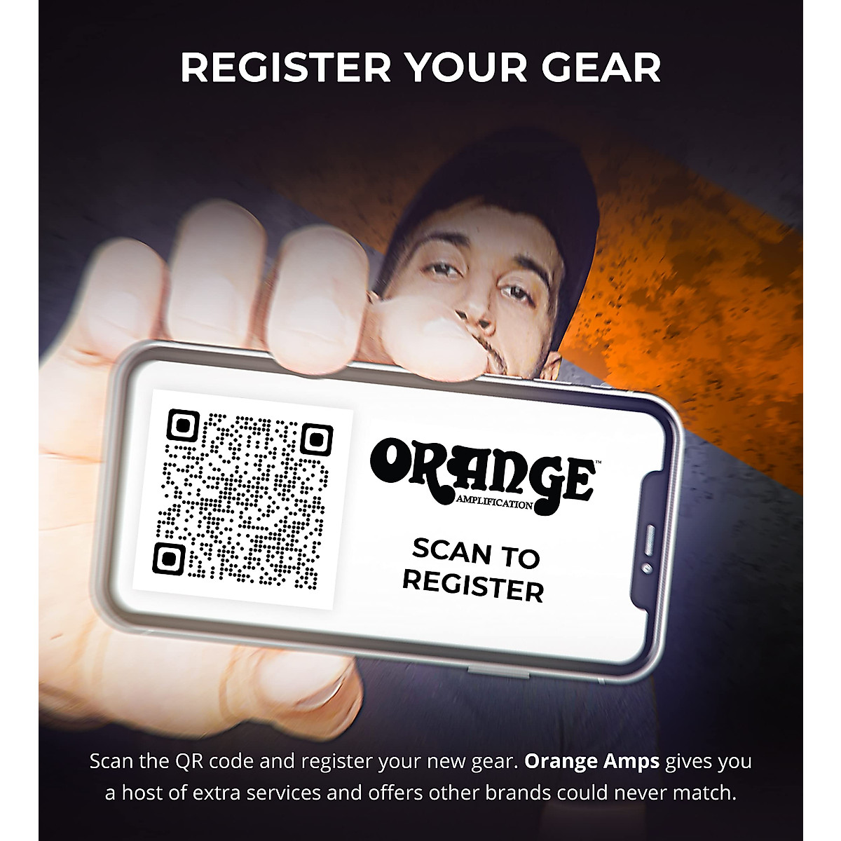 Orange Amps Terror Stamp 20W Hybrid Valve Solid State Guitar Amplifier Bundle with Blucoil 10' Straight Instrument Cable (1/4"), 2-Pack of Pedal Patch Cables, and 4-Pack of Celluloid Guitar Picks