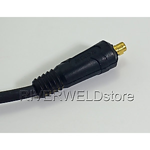 RIVERWELD 200A Groud Earth Clamp 10-25mm2Plug 3 Metre Lead 16mm2 Wire Fit MMA ARC Welder