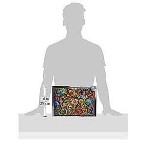Disney Stained Art Jigsaw Puzzle[1000P] All Stars Stained Glass (DS-1000-764)