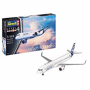 Revell RV04952 1:144-Airbus A321 Neo Plastic Model kit, Multi-Color