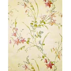 Yifely Self-Adhesive Shelf Liner Removable Furniture Paper for Covering Apartment Dresser Drawers, Rural Flower, 17.7 Inch by 9.8 Feet