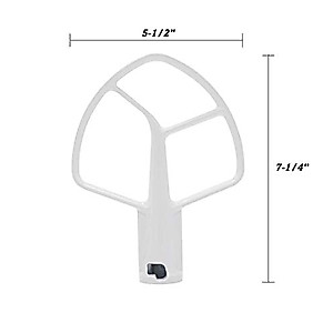 K5AB K5SS Stand Mixer Flat Beater Blade for Kitchen Aid 5-QT Coated Flat Beater 9707670 W10807813 PS983355 AP3881259