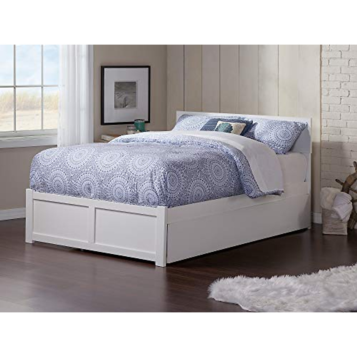 Atlantic Furniture AR8132052 Orlando Platform, Full, White