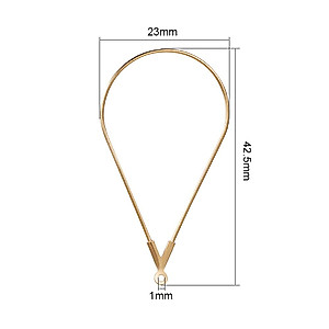 BENECREAT 30 PCS 18K Gold Plated Teardrop Shape Beading Hoop Earrings for Valentine's Day, Anniversaries Gifts and Favors
