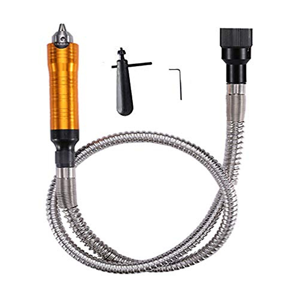 VOTOER 1000W Rotary Tool Flex Shaft Electric Hanging Grinder Carver, Forward and Reverse Rotation, Multi-Function Metalworking Jewelry Repair Kit, Foot Pedal Control, Metal Flexible Shaft, 30000 RPM