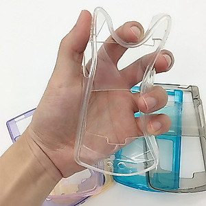 Soft Silicone Case Crystal Shell TPU Protective Case Cover for Nintendo Game Boy Color GBC Console (Clear White)