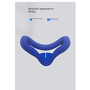 3Pcs Silicone Face Cover for Oculus Quest 2 Face Cushion Cover Sweatproof Eye Pad for Oculus Quest 2 Accessories(Black+Red+Blue) (Black)