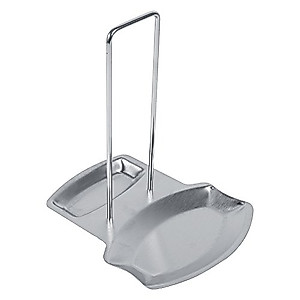 Pot Lid Stand Rack - 1Pc Home Kitchen Stainless Steel Spoon Holder Pot - for Cooking Spoon, Truner, Hot Pot Lids and Hot Pan Cover - Lid Shelf Cooking Rack Pan Cover Stand Hot