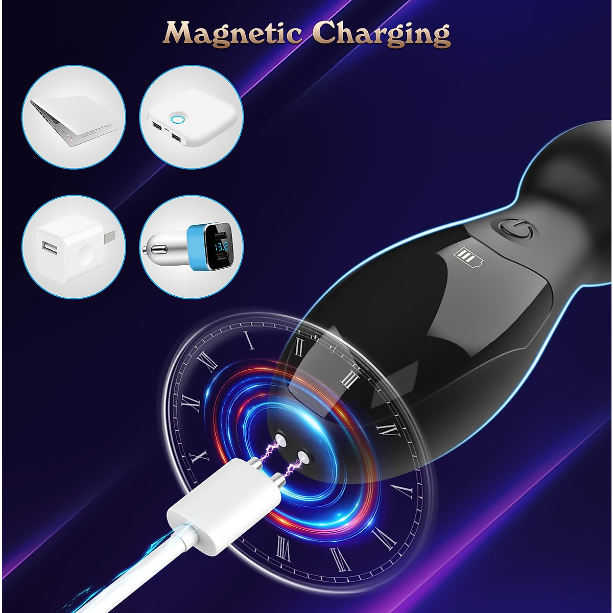 Male Sex Toys Anal Beads Butt Plug - Adult Toys Anal Toys Sex Toys for Men Adult Toy Sex Toy Anal Vibrators Graduated & Display Design Anal Toys Dildo Prostate Massager with 9 Vibration Modes